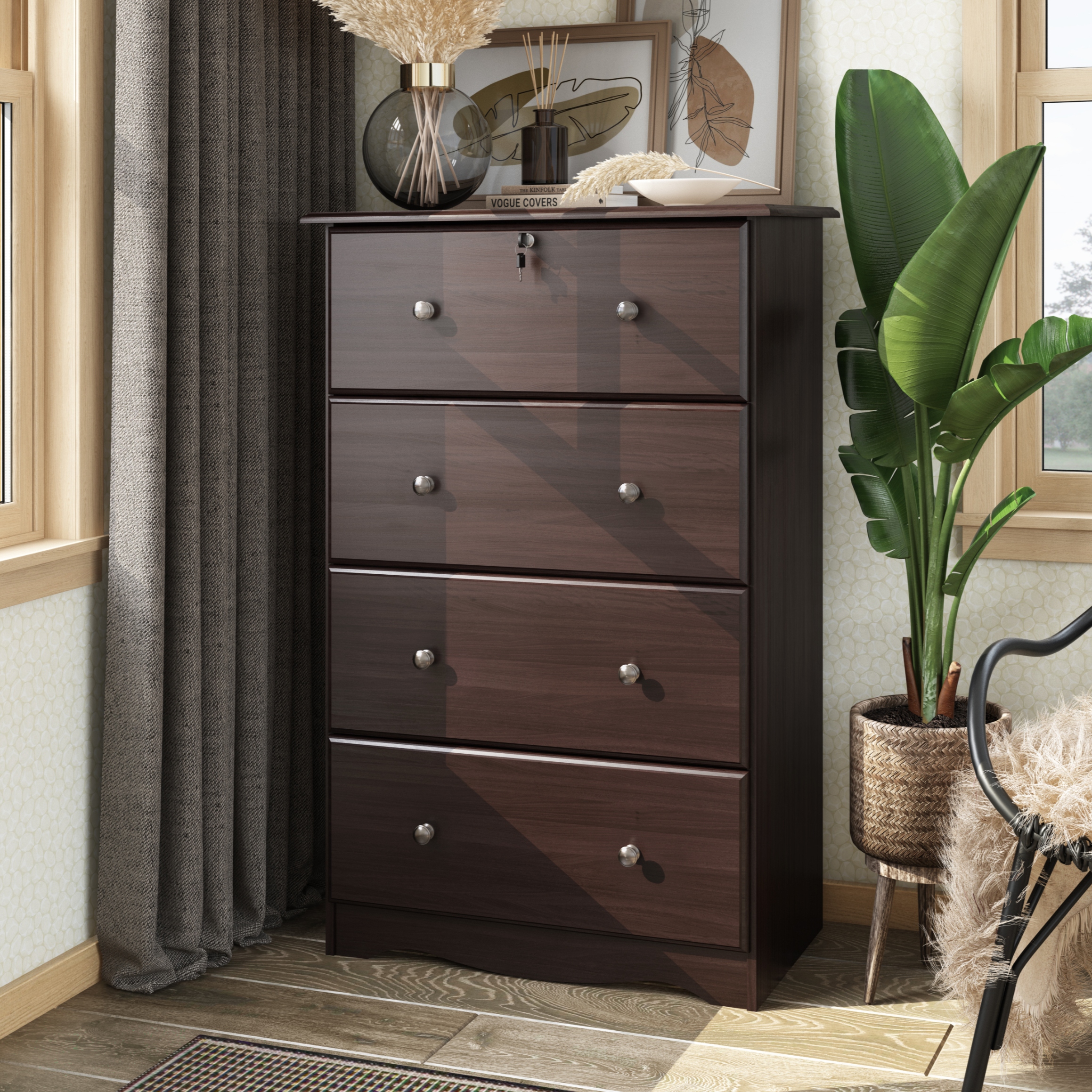 4 drawer Dark Wood Dressers Bed Bath Beyond